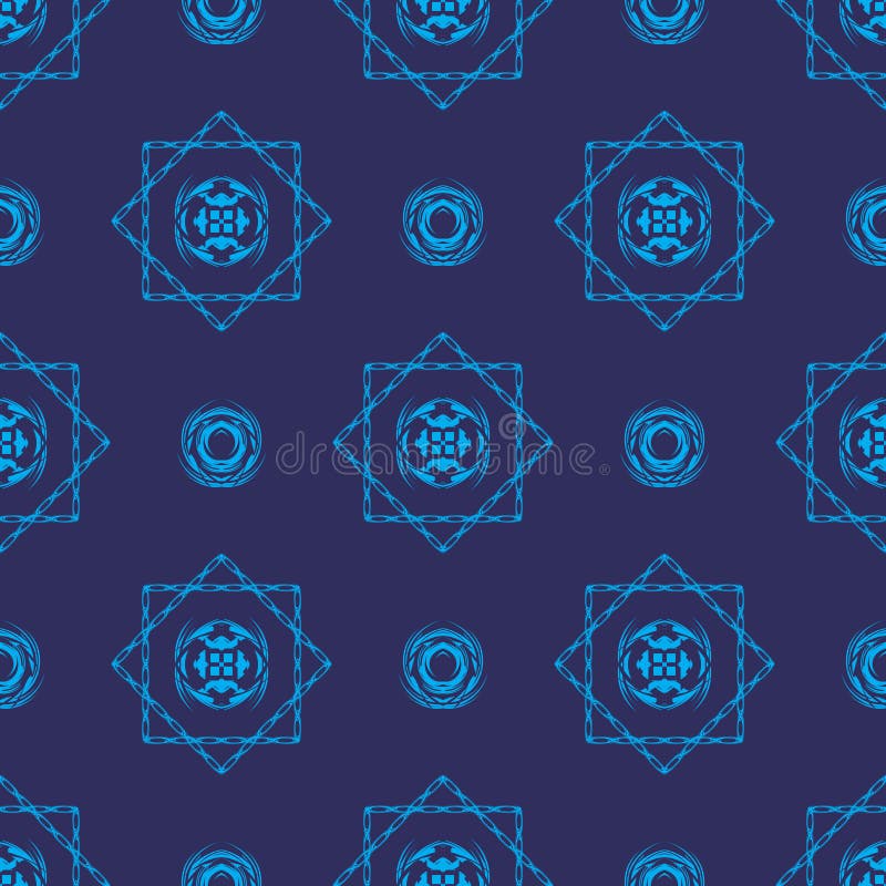 Wallpaper blue tribal stock vector. Illustration of vignette - 10364304
