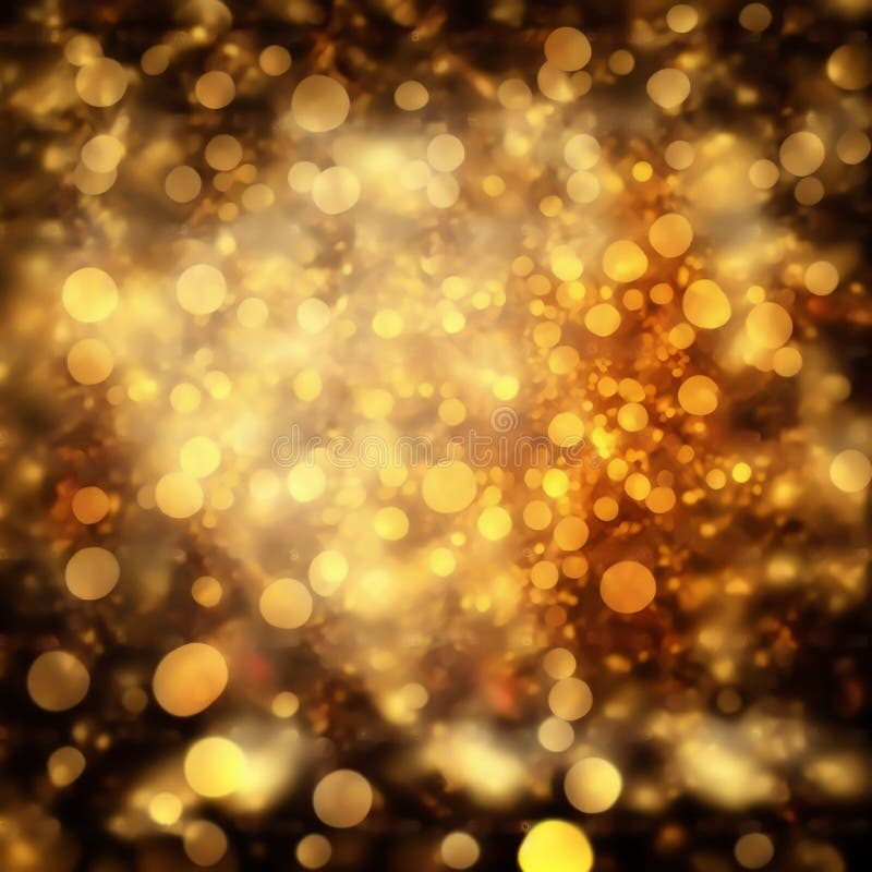 Wallpaper in Blurry, Shiny Golden Dots Stock Image - Image of wallpaper ...