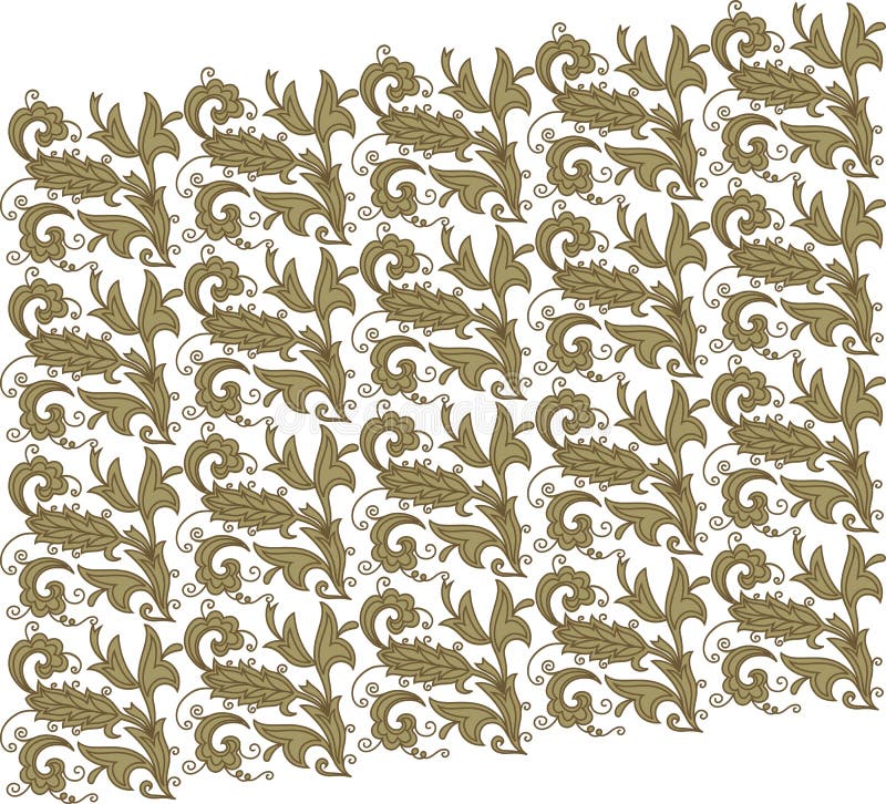 Wallpaper Bronze Pattern in the Style of Baroque. Seamless Vector ...