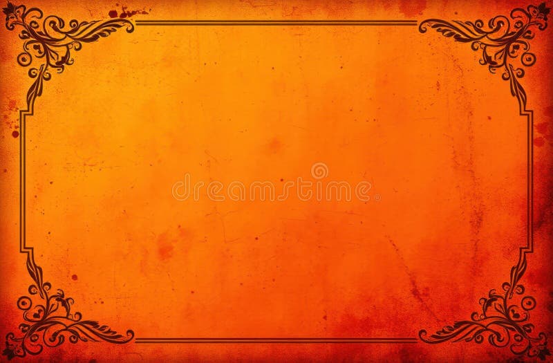 A Wallpaper of a Burnt Orange Vintage Abstract Frame at 8-12-2024 Stock ...