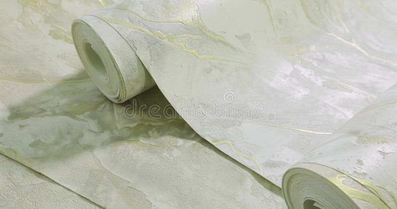 Wallpaper Close-up. Wallpaper Rolls Close-up. Wallpaper Pattern Close ...