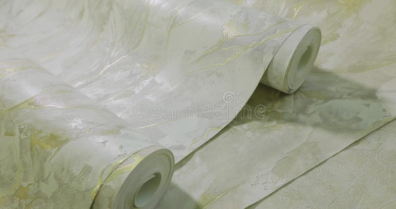 Wallpaper Close-up. Wallpaper Rolls Close-up. Wallpaper Pattern Close ...