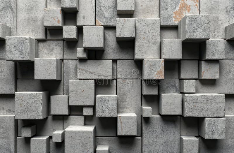 A Wallpaper of Concrete Blocks Background at 8-12-2024 Stock ...