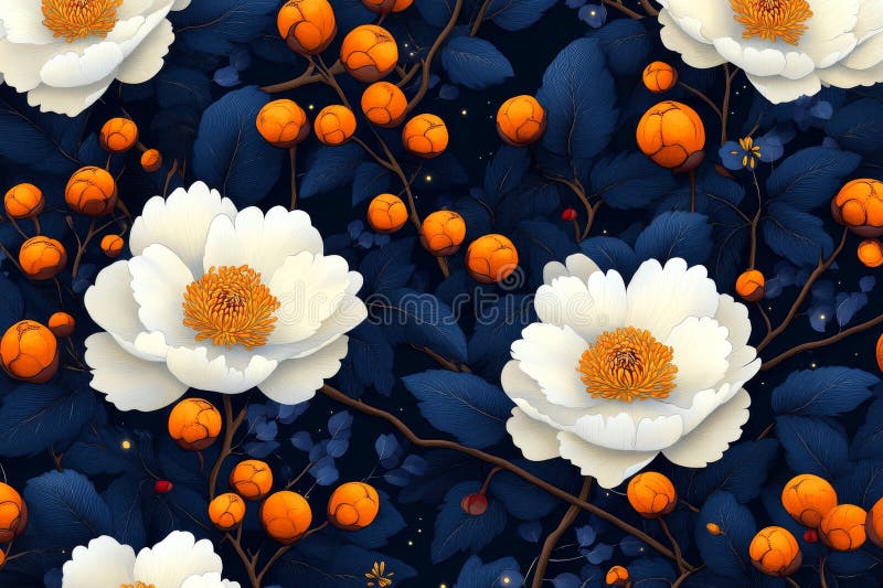 Wallpaper with a Continuous Texture, Displaying a Modern and Exotic ...