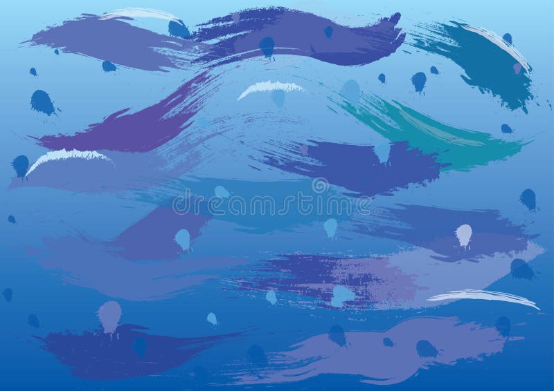 Abstract Blue Water Background with Water Wave Shapes. Stock Vector ...