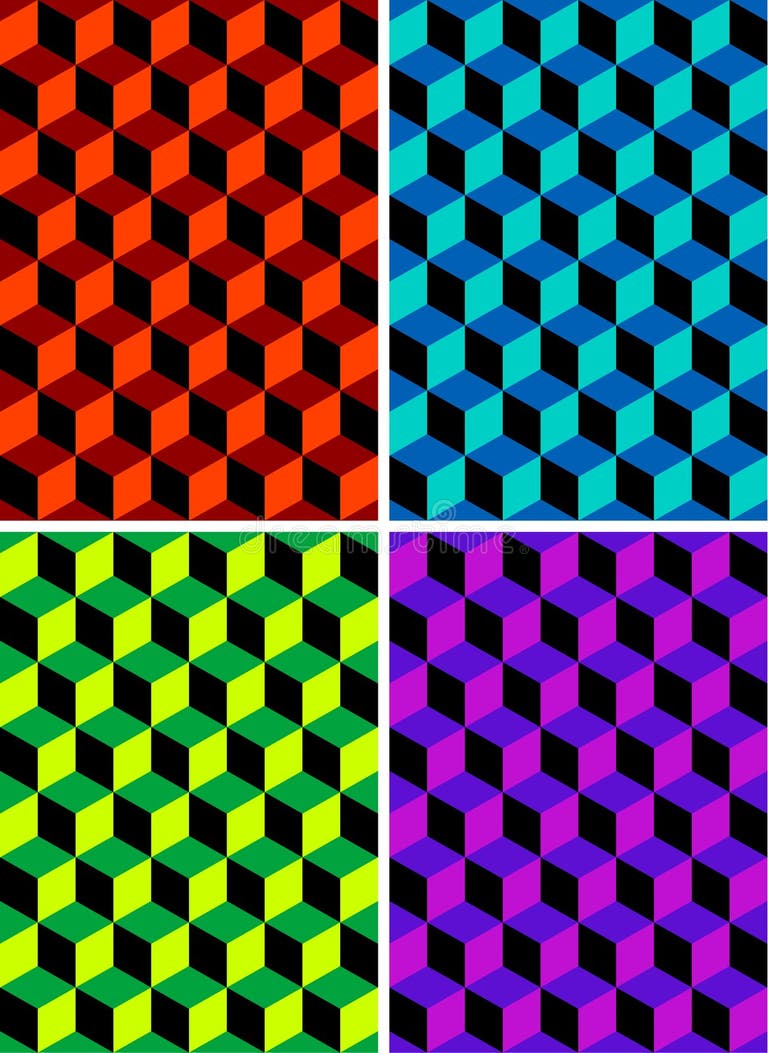 Cubic Patterns Stock Illustrations – 921 Cubic Patterns Stock ...