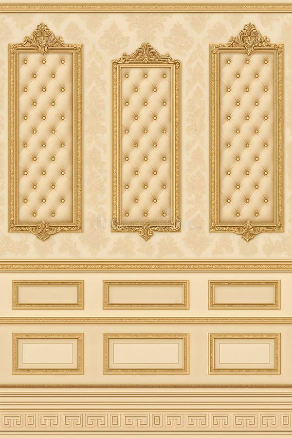 Wallpaper 3d Classic Interior Frames Stock Photos - Free & Royalty-Free ...