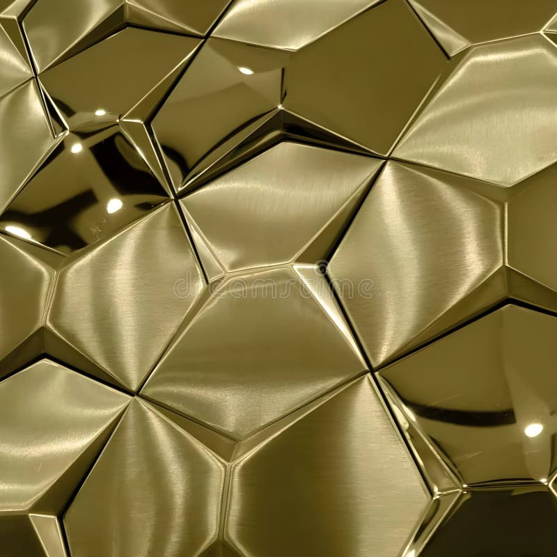 Wallpaper 3d Classic Metal Pattern Gold Stock Image - Image of line ...