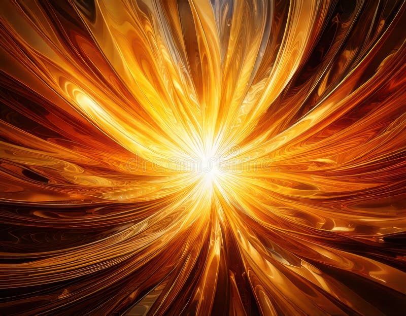 Wallpaper of a Dance of Golden Light and Swirling Energy Stock ...