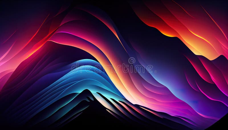 A Wallpaper with Dark Dramatic Gradient Colors. Ai Generated. Stock ...