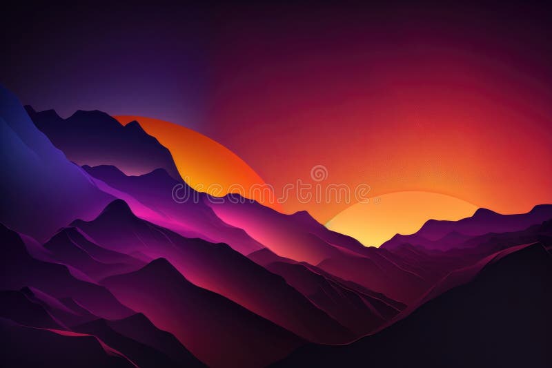 Wallpaper with Dark Dramatic Gradient Colors. AI Generation Stock ...