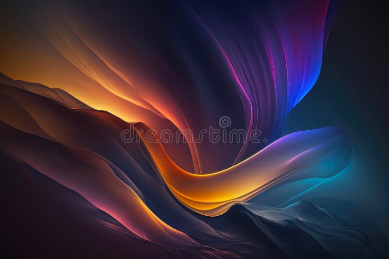Wallpaper with Dark Dramatic Gradient Colors. AI Generation Stock ...