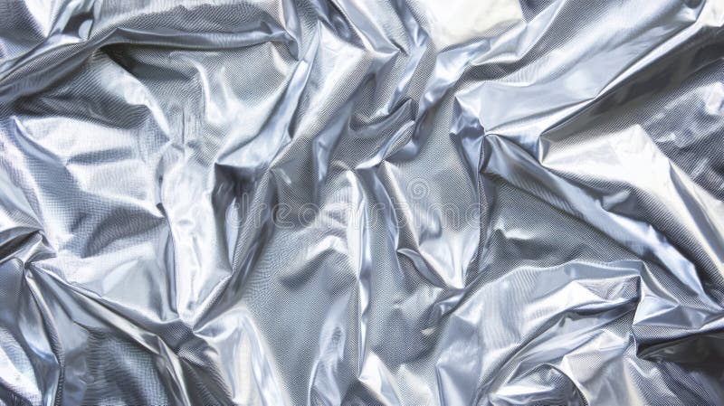 Wallpaper or Decorative Element with Silver Metallic Texture Resembling ...