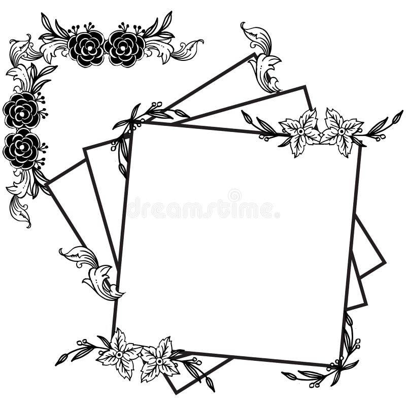 Wallpaper Design of Card, Texture Seamless Pattern of Flower Frame ...