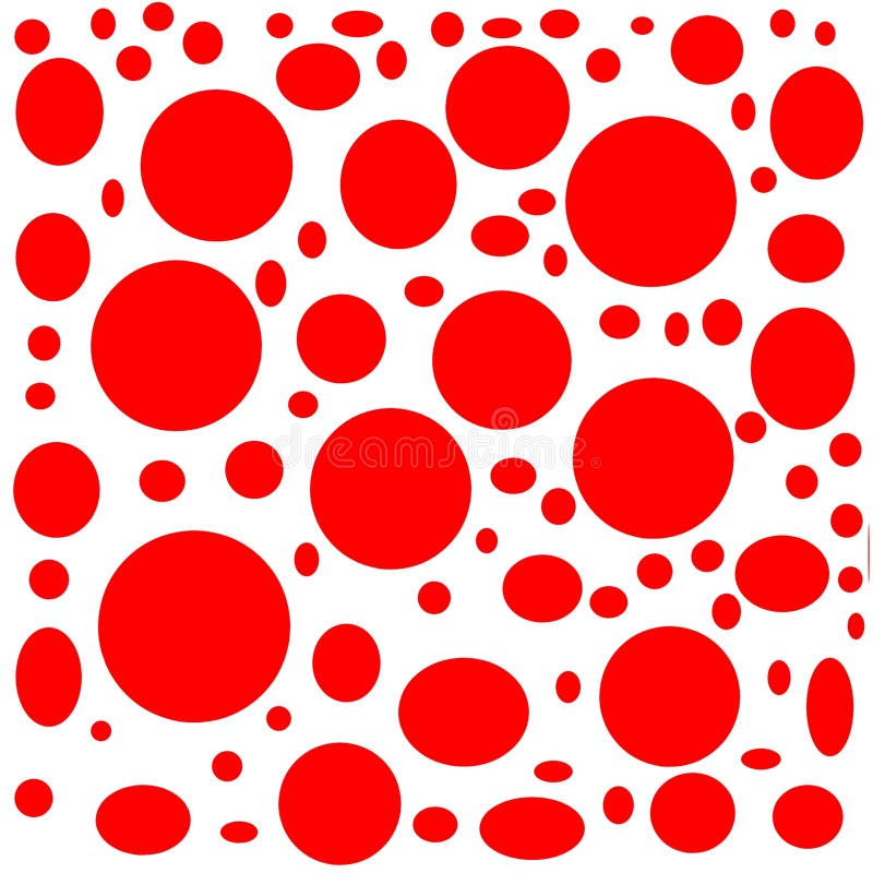 Wallpaper Design with Red Circles Stock Illustration - Illustration of ...