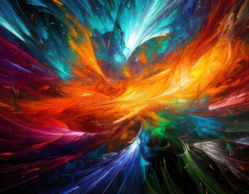 Wallpaper Digital Abstract Art Colorful Abstract Background Stock ...
