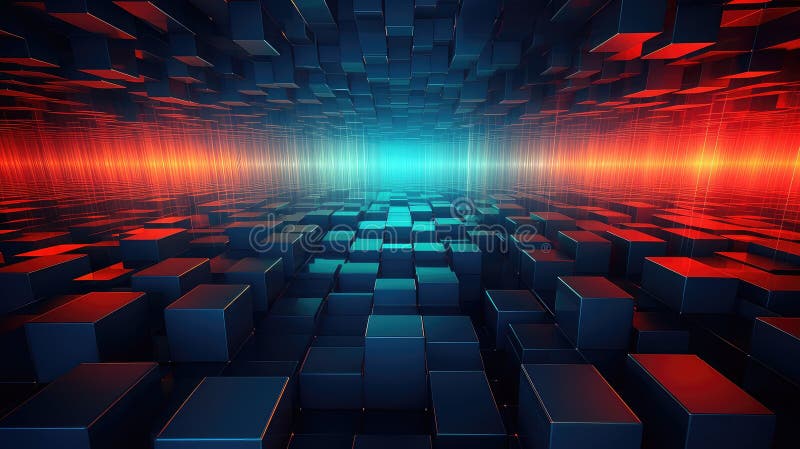 Wallpaper Dimensional Exploration Abstract Stock Illustration ...