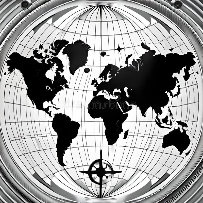 Wallpaper Do Design Do Mapa Mundial Ilustração Stock - Ilustração de ...