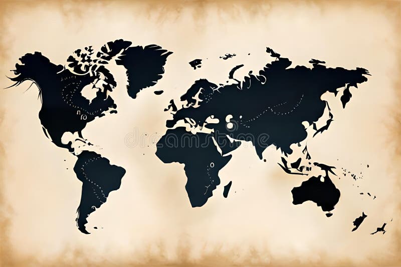 Wallpaper Do Design Do Mapa Mundial Ilustração Stock - Ilustração de ...