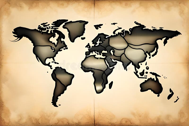 Wallpaper Do Design Do Mapa Mundial Ilustração Stock - Ilustração de ...