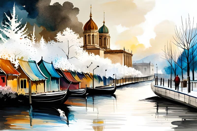 Wallpaper with Dramatic Colorful Patterns, Line Art Perfect for ...