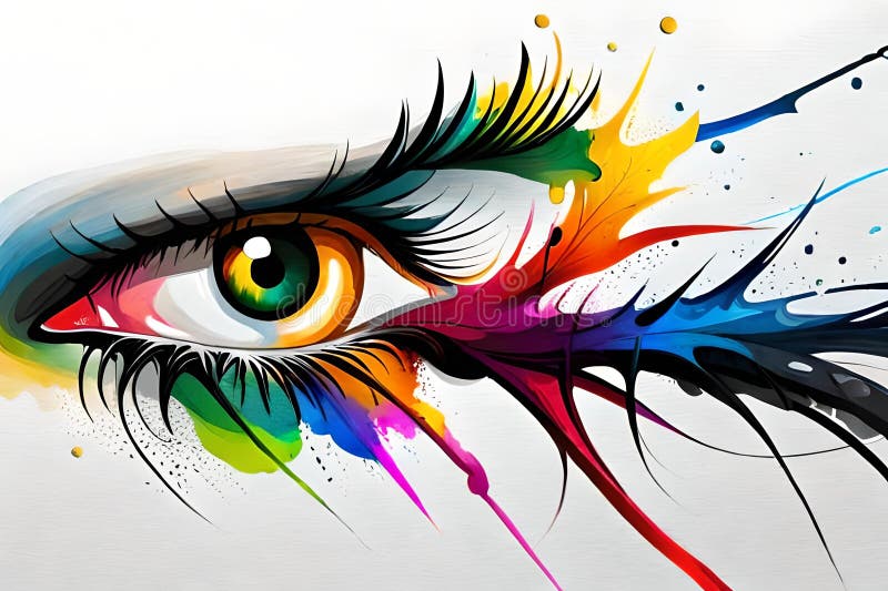 Wallpaper with Dramatic Colorful Patterns, Line Art Perfect for ...