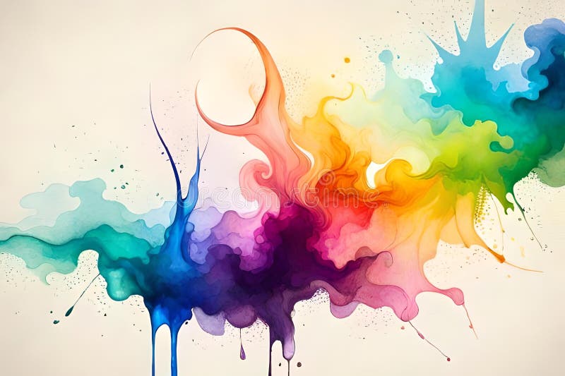 Wallpaper with Dramatic Colorful Patterns, Line Art Perfect for ...