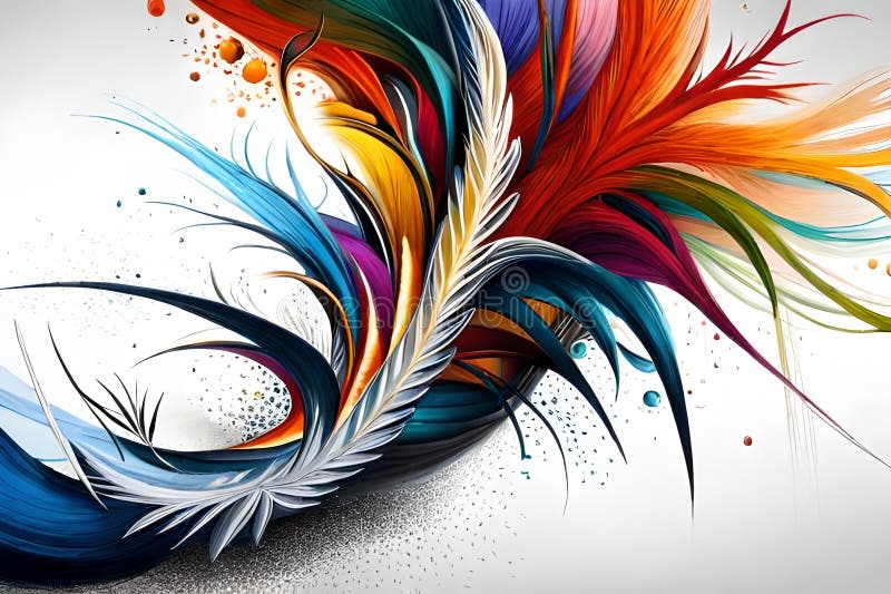 Wallpaper with Dramatic Colorful Patterns, Line Art Perfect for ...