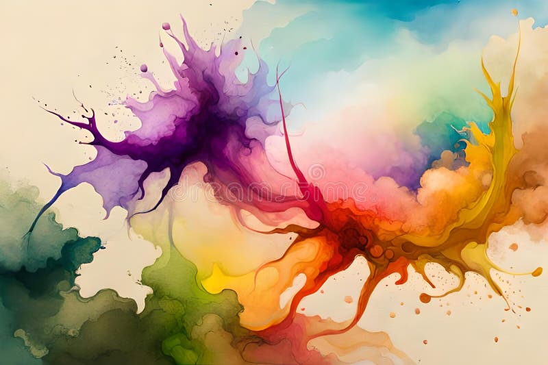 Wallpaper with Dramatic Colorful Patterns, Line Art Perfect for ...