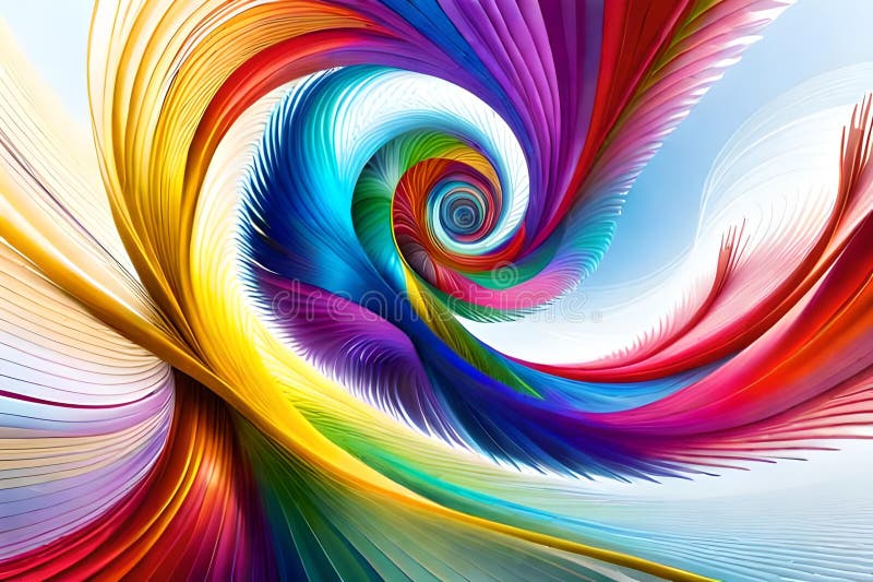 Wallpaper with Dramatic Colorful Patterns, Line Art Perfect for ...