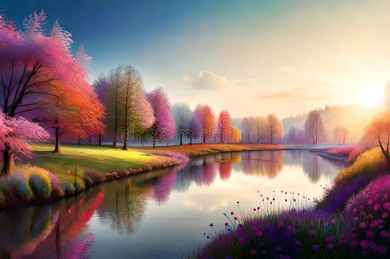 Wallpaper with Dramatic Colorful Patterns, Line Art Perfect for ...