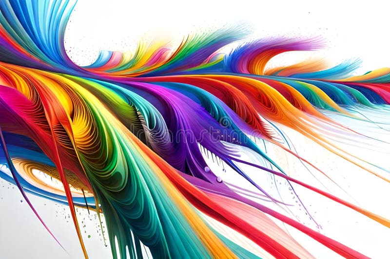 Wallpaper with Dramatic Colorful Patterns, Line Art Perfect for ...