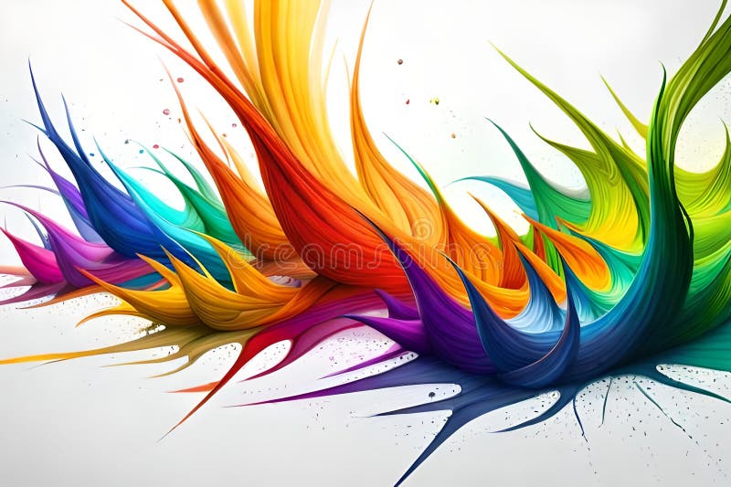 Wallpaper with Dramatic Colorful Patterns, Line Art Perfect for ...