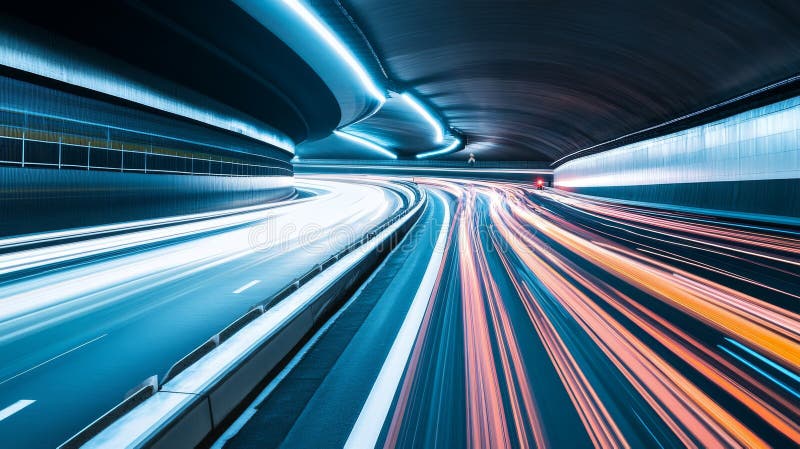 Wallpaper with Dynamic, Glowing Blue Light Lines, Perfect for ...