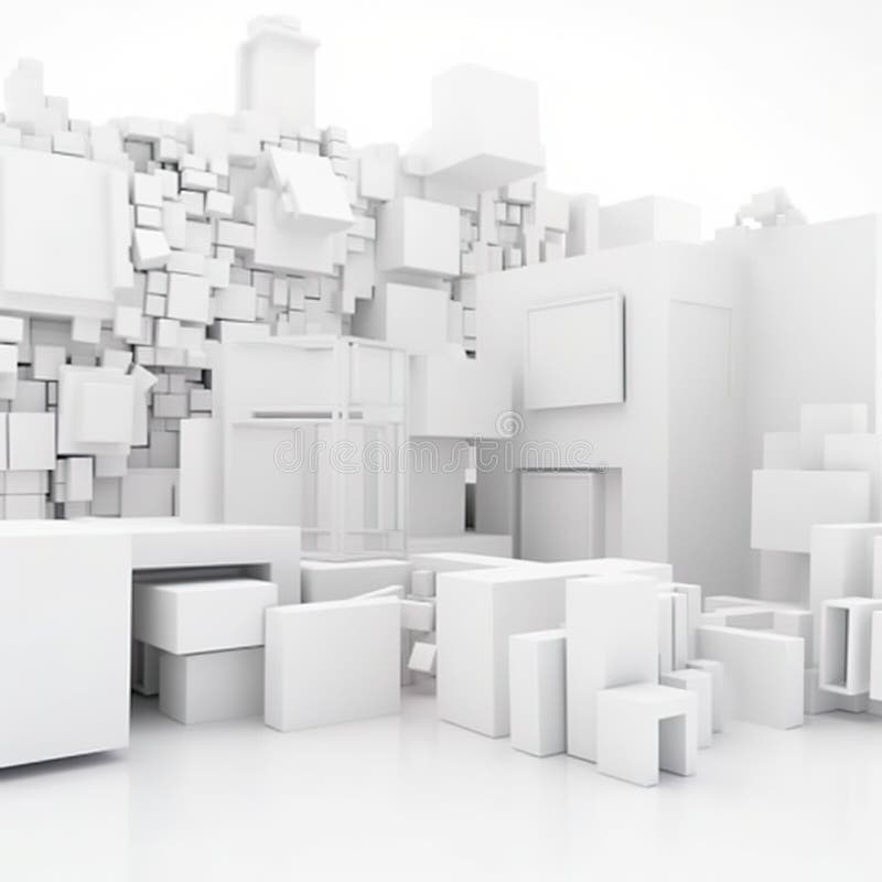 Illustration of Abstract White Background Manipulation Stock ...