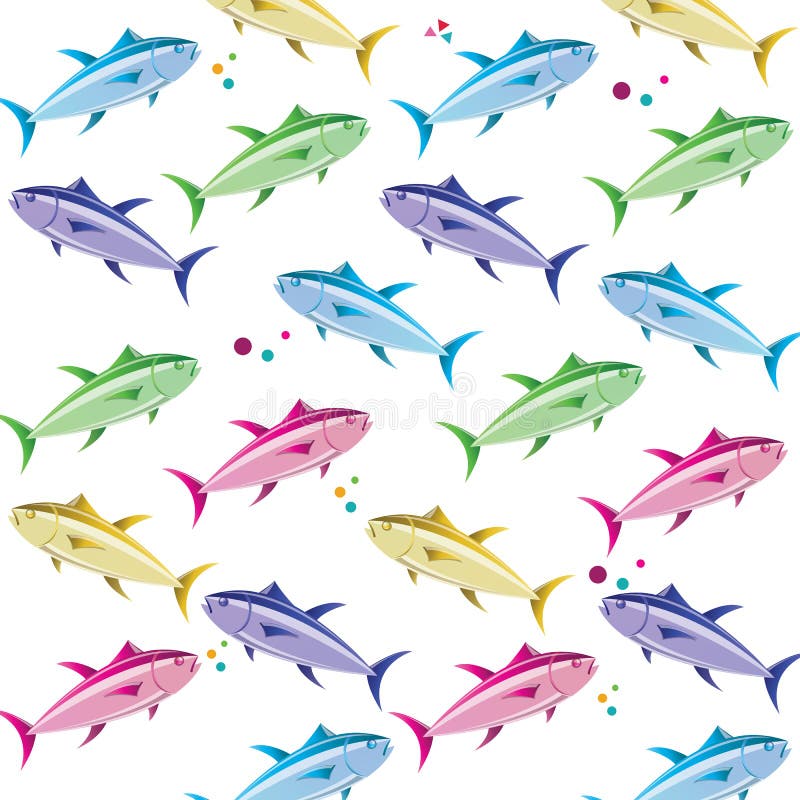 Wallpaper Fish Color Full Modern Stock Vector - Illustration of full ...