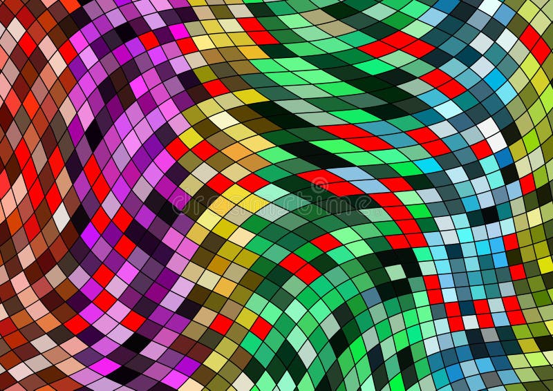 Wallpaper with Geometric Elements Design with Colors and Random Layout ...