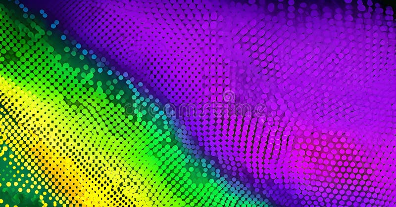 Striking Multicolored Dot Matrix that Creates an Abstract Background ...