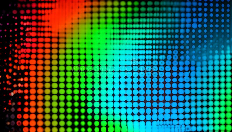 Striking Multicolored Dot Matrix that Creates an Abstract Background ...