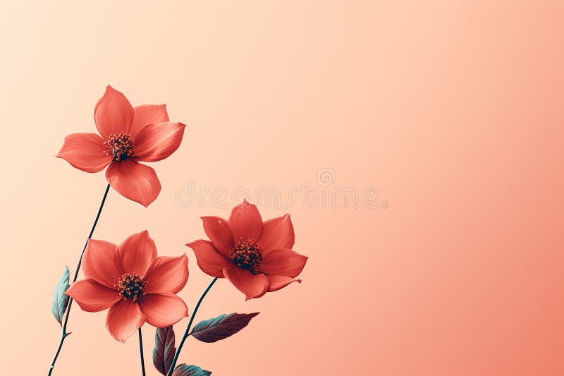 Wallpaper Image of Flower with a Simple Clean Background Stock ...