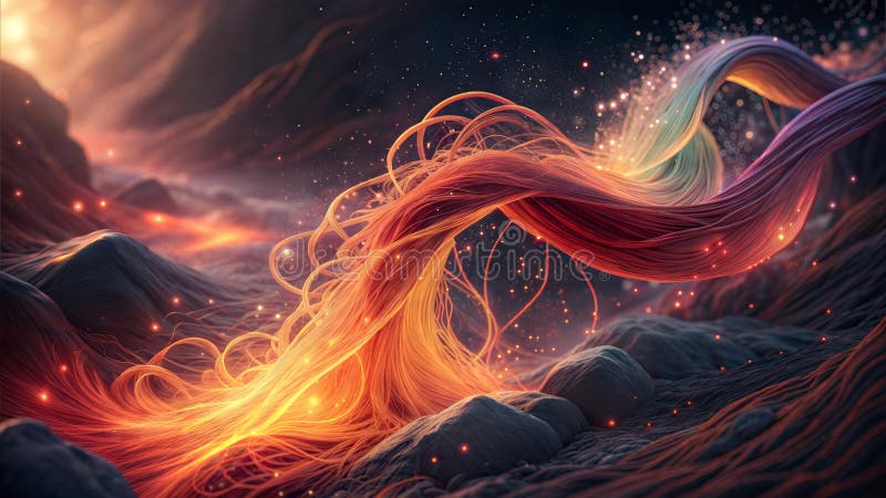 Amazing and Impressive Illustration Wallpaper. AI Generated. Stock ...