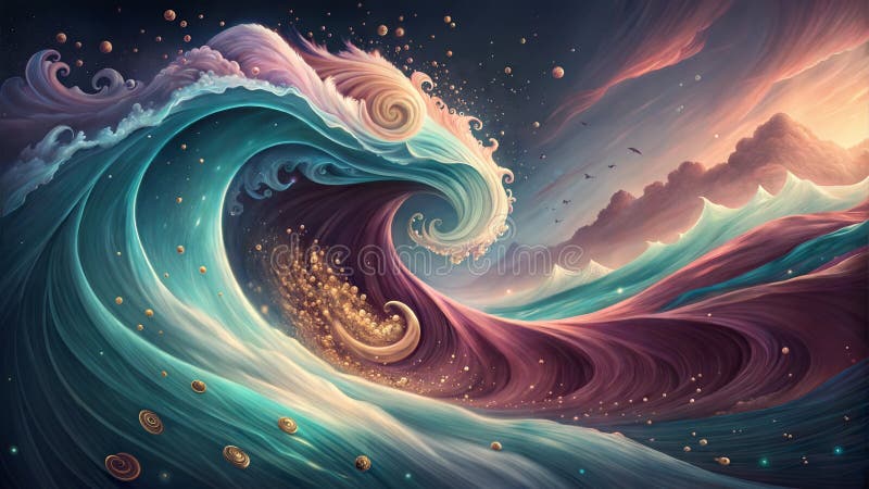 Amazing and Impressive Illustration Wallpaper. AI Generated. Stock ...