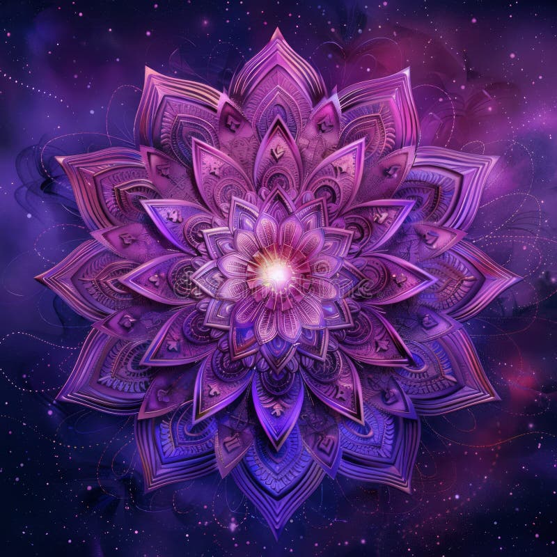 Wallpaper of Indian Mandala in Colour Gradient Stock Illustration ...