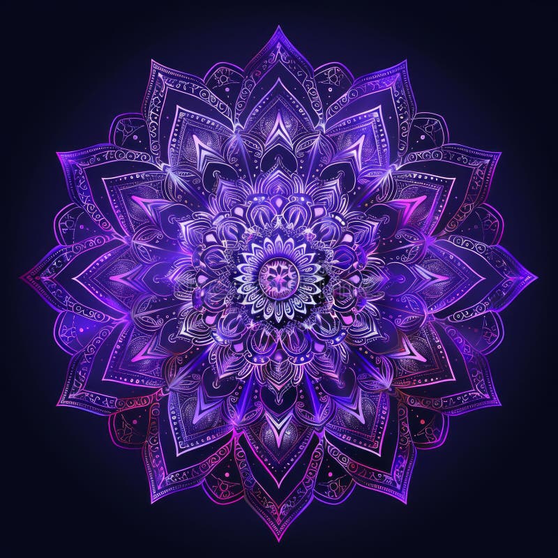 Wallpaper of Indian Mandala in Colour Gradient Stock Illustration ...