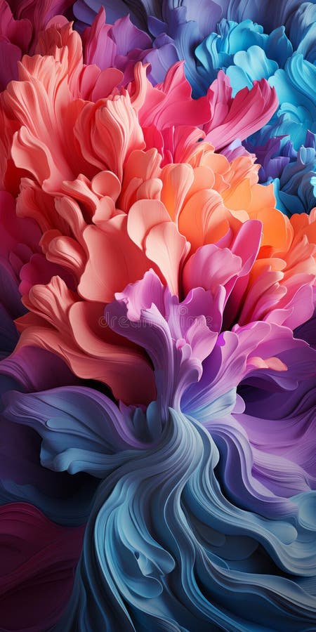 Wallpaper Infinite Colors Ultra Detailed. AI Generated Stock ...