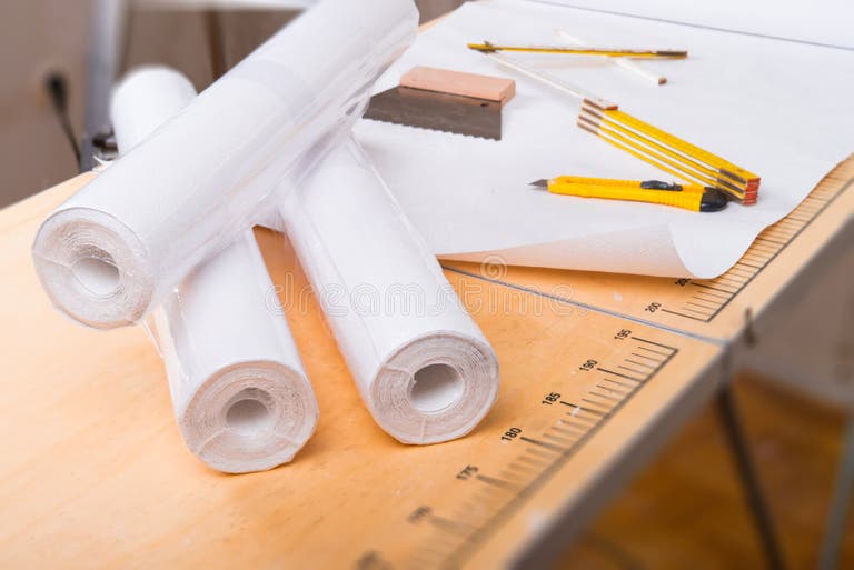 Pasting table stock image. Image of home, improvement - 30126511