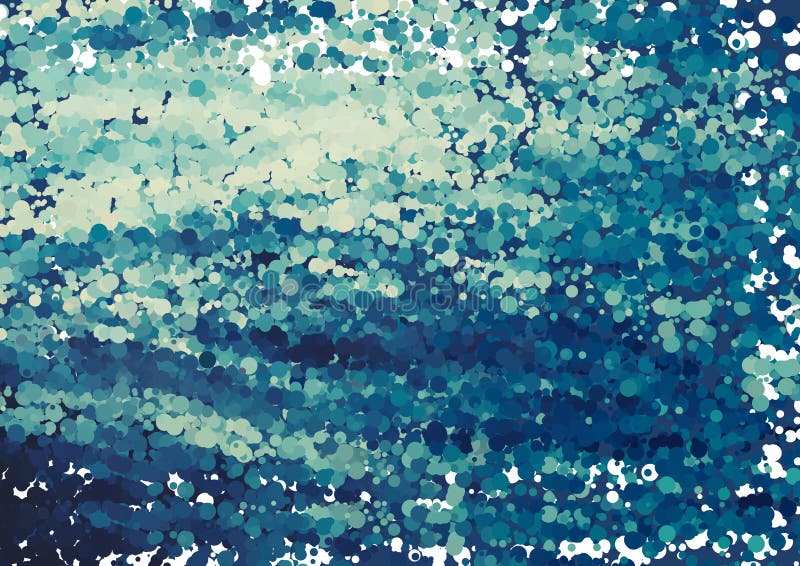 Wallpaper with Pattern of Random Distribution of Circles in Blue Tint ...