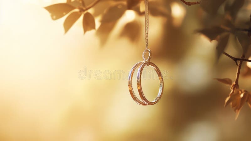 Wedding Ring Hanging from Tree with Light and Shadows Wallpaper ...