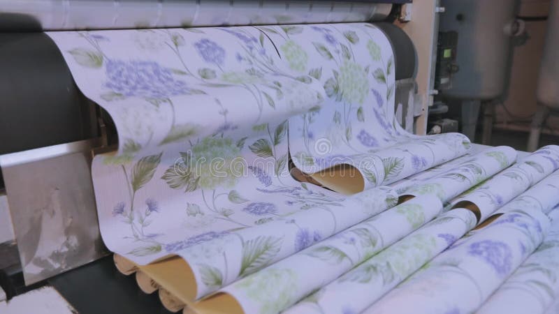 Wallpaper Production at the Factory, Wallpaper Factory, Wallpaper on ...