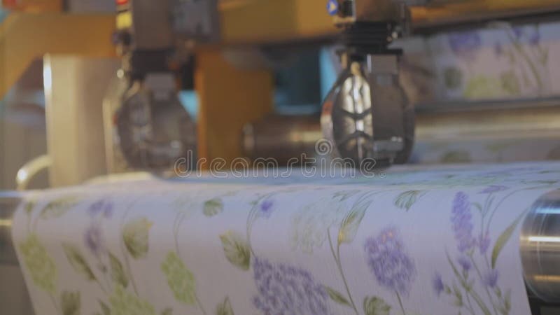 Wallpaper Production, Wallpaper Production Process. Industrial Interior ...